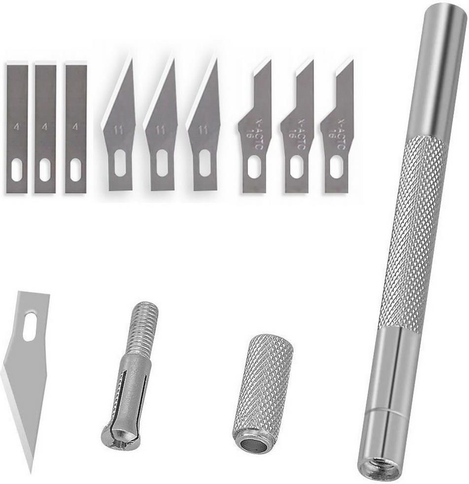 Razor Blade Set skalpel nóż modelarski nożyk precyzyjny +9 ostrzy ...