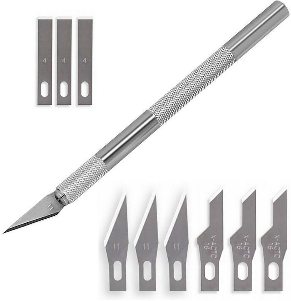 Razor Blade Set skalpel nóż modelarski nożyk precyzyjny +9 ostrzy ...