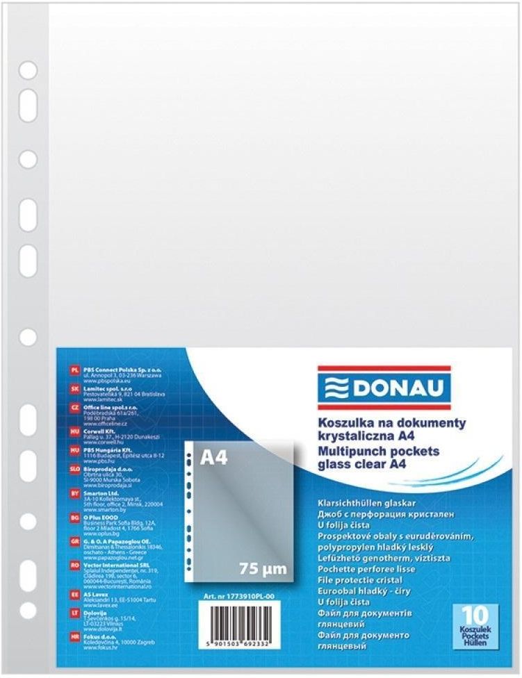 Donau Koszulki Pp A4 Krystal 75Mikr 10szt. (565976) - Ceny i opinie - Ceneo.pl