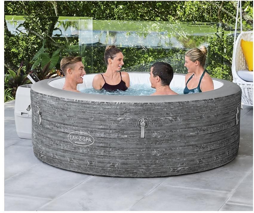 Jacuzzi Ogrodowe Z Hydromasażem 1.96X0.66M Budapest 60179 Energysense ...