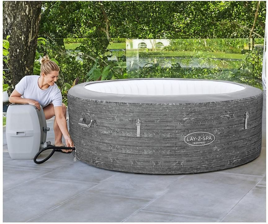 Jacuzzi Ogrodowe Z Hydromasażem 1.96X0.66M Budapest 60179 Energysense ...