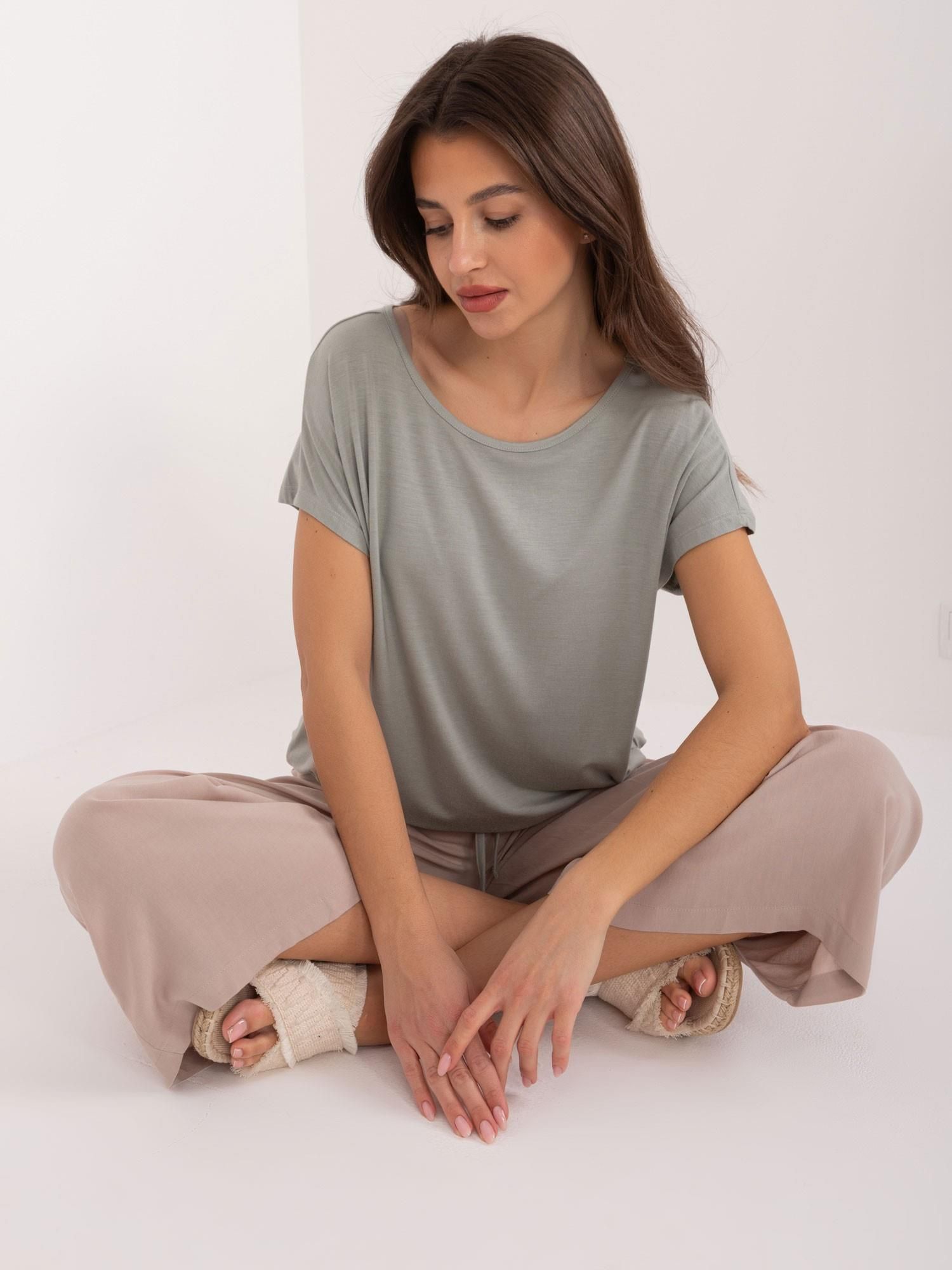 Bluzka-D12100R02646A-khaki : Kolor - Khaki, Rozmiar - L - Ceny i opinie ...
