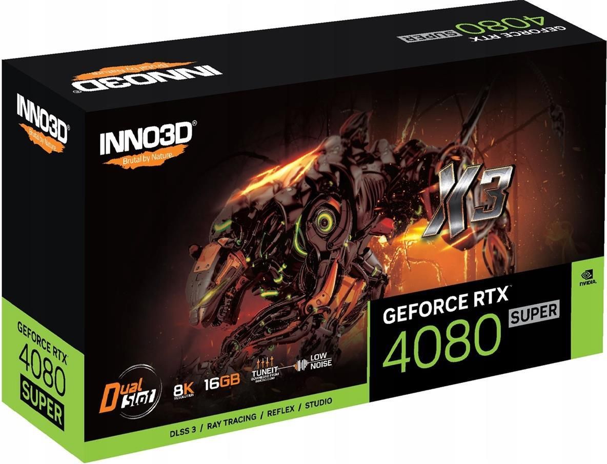 Inno3D GeForce RTX 4080 Super X3 16GB GDDR6X (N408S3166X18703552 ...