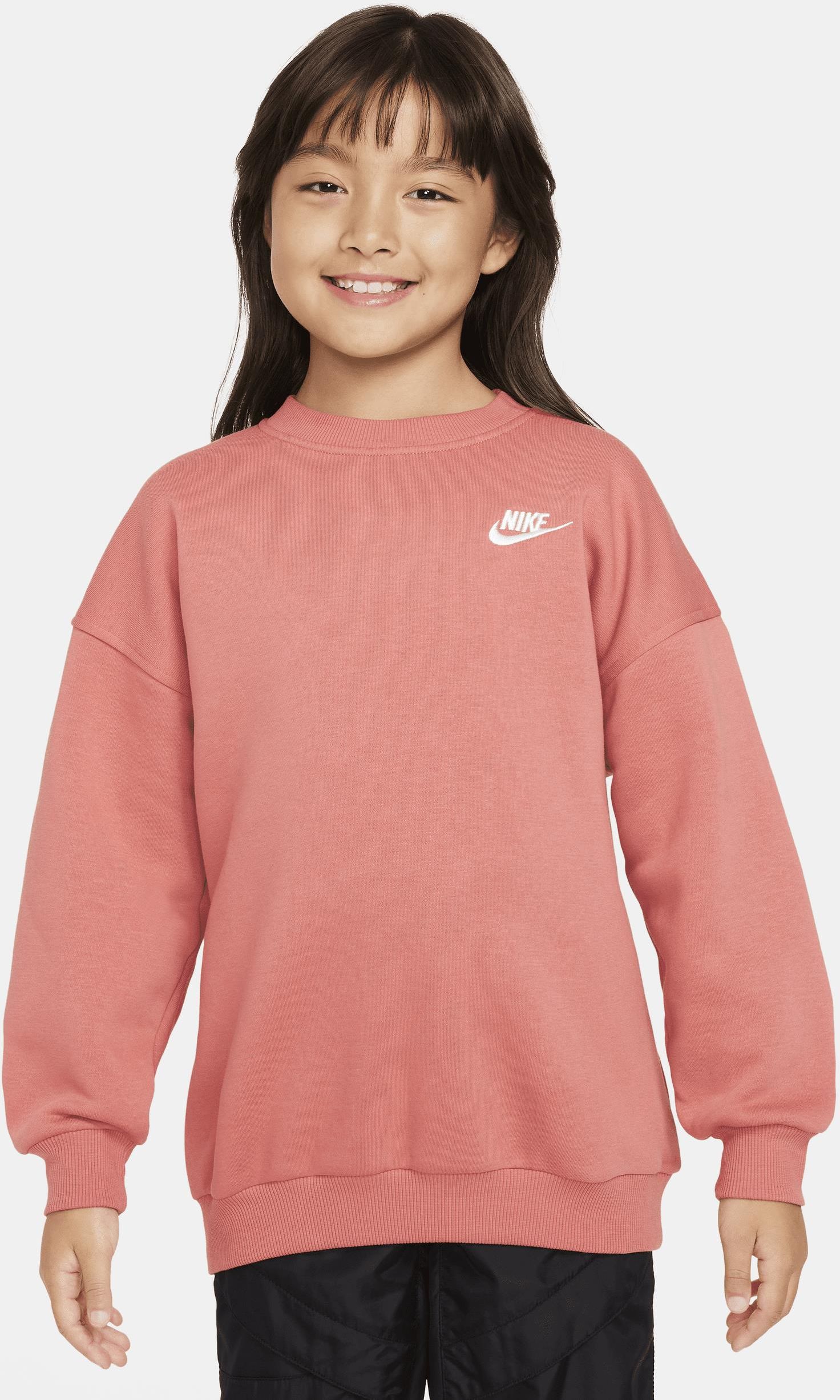 Bluza dresowa dla dużych dzieci (dziewcząt) o kroju oversize Nike ... Bluza dresowa dla dużych dzieci (dziewcząt) o kroju oversize Nike ...