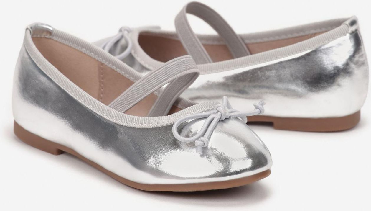 Born2Be Srebrne Balerinki 25 Ekoskóra Casual - Ceny i opinie - Ceneo.pl