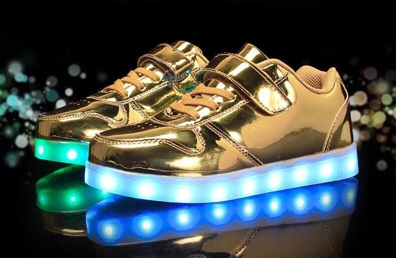 Buty Led Z Podświetleniem Świecące Na Rzep Złote - Ceny i opinie - Ceneo.pl
