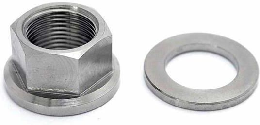 Część Zamienna Tlc Titanium Bmx Axle Nut With Spacer Silver Rozmiar ...