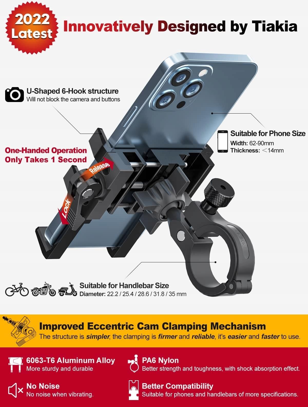 Tiakia Solidny Uchwyt Telefonu Ze Stopu Aluminium - Ceny i opinie - Ceneo.pl