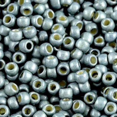 Toho Round 8/0 Permanent Finish-Frosted Galvanized Blue Slate Tr-08 ...