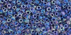Toho Round 11/0 Inside-Color Rainbow Crystal/Grape Lined Tr-11-774 10g ...