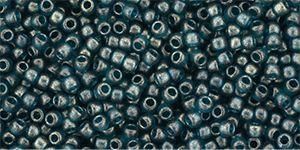 Toho Round 11/0 Hybrid Sueded Gold Transparent Capri Blue Tr-11-Y632 ...