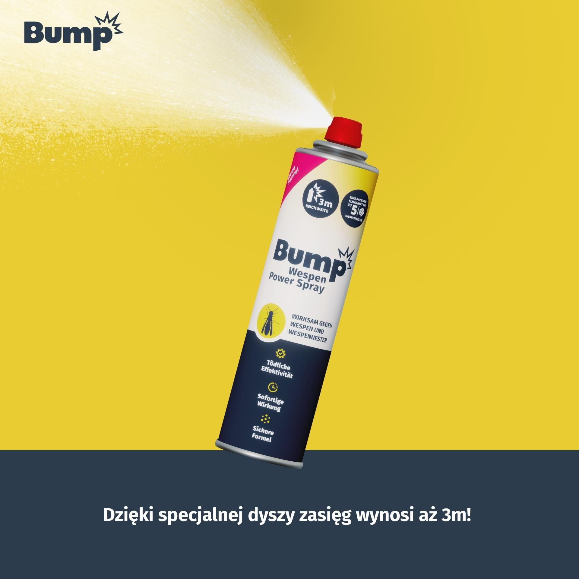 Bump Wespen Gaśnica Na Osy I Szerszenie Oraz Gniazda Spray Przeciw Osom ...