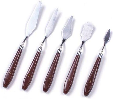 Szpachelki Malarskie Zestaw Nierdzewne174-230x17 5mm 5szt. 1 Zestaw ...