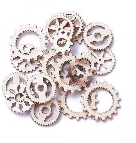 Image-Arte.Pl Steampunk Trybiki Drewniane 12-38x2-2 5mm 5szt. - Ceny i ...