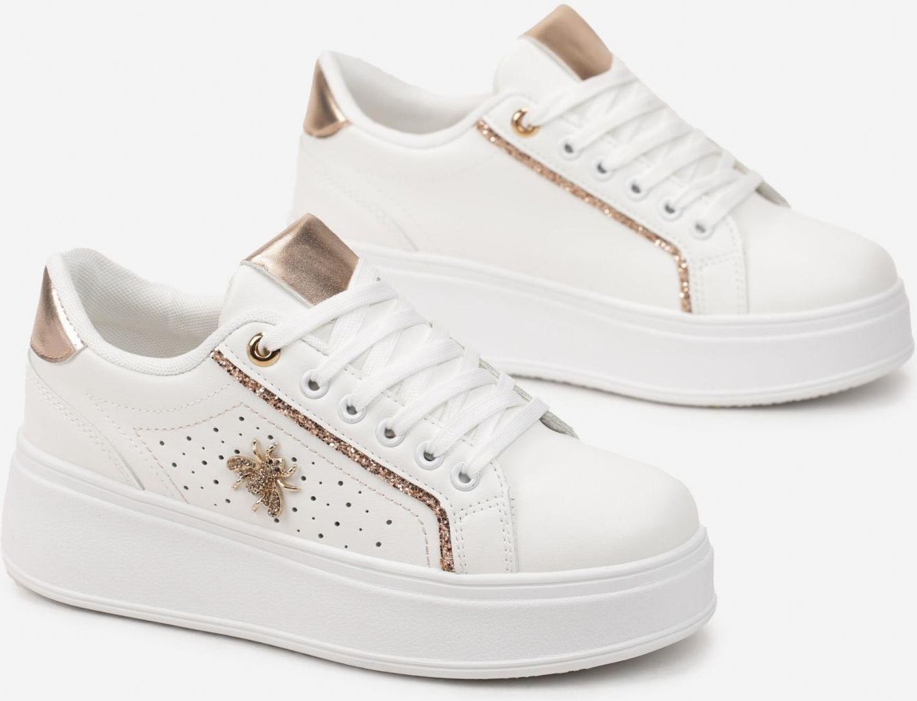 Born2Be Szampańskie Sneakersy damskie 36 - Ceny i opinie - Ceneo.pl
