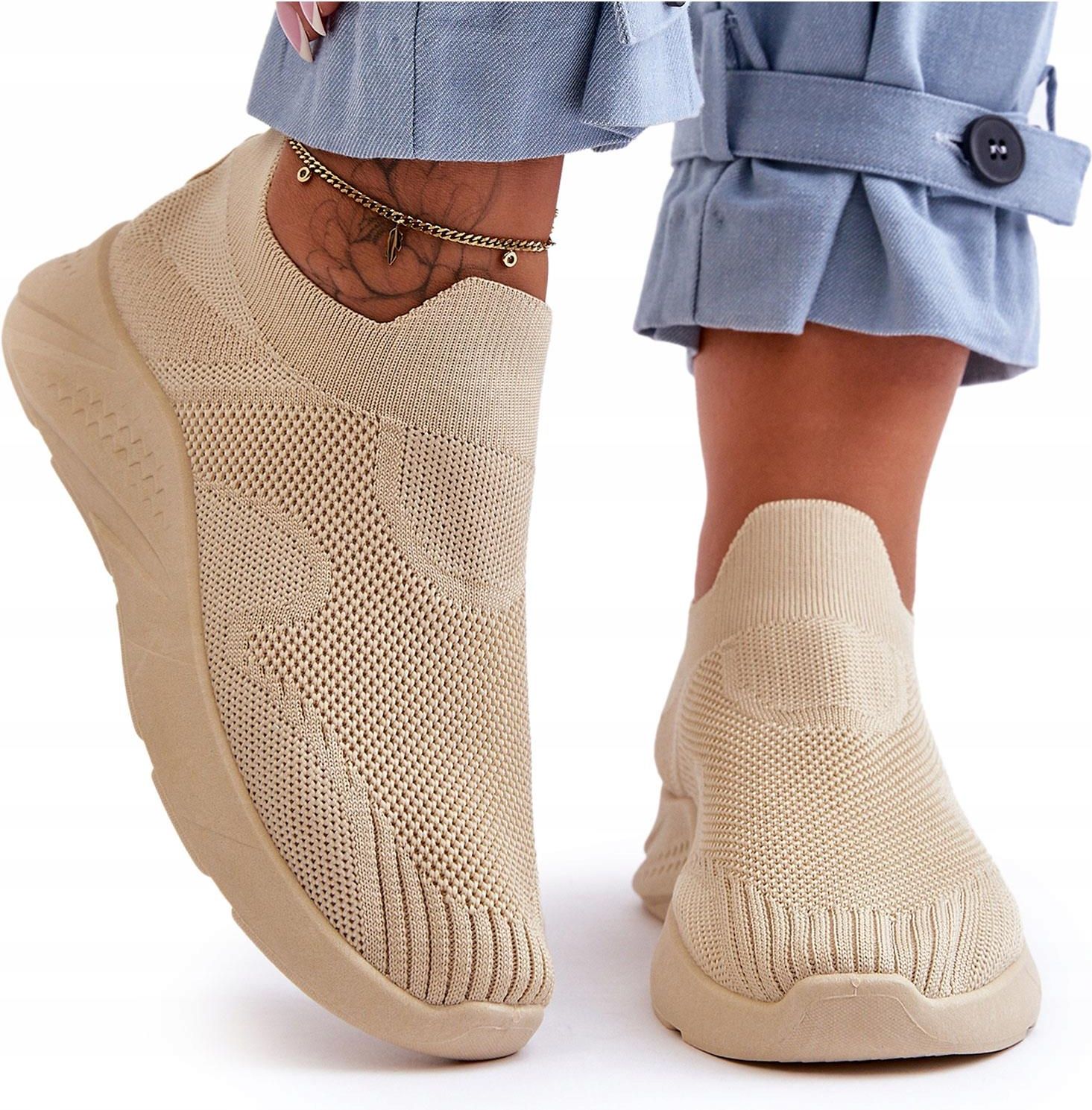 Buty Sportowe Wsuwane Beżowe 38 - Ceny i opinie - Ceneo.pl