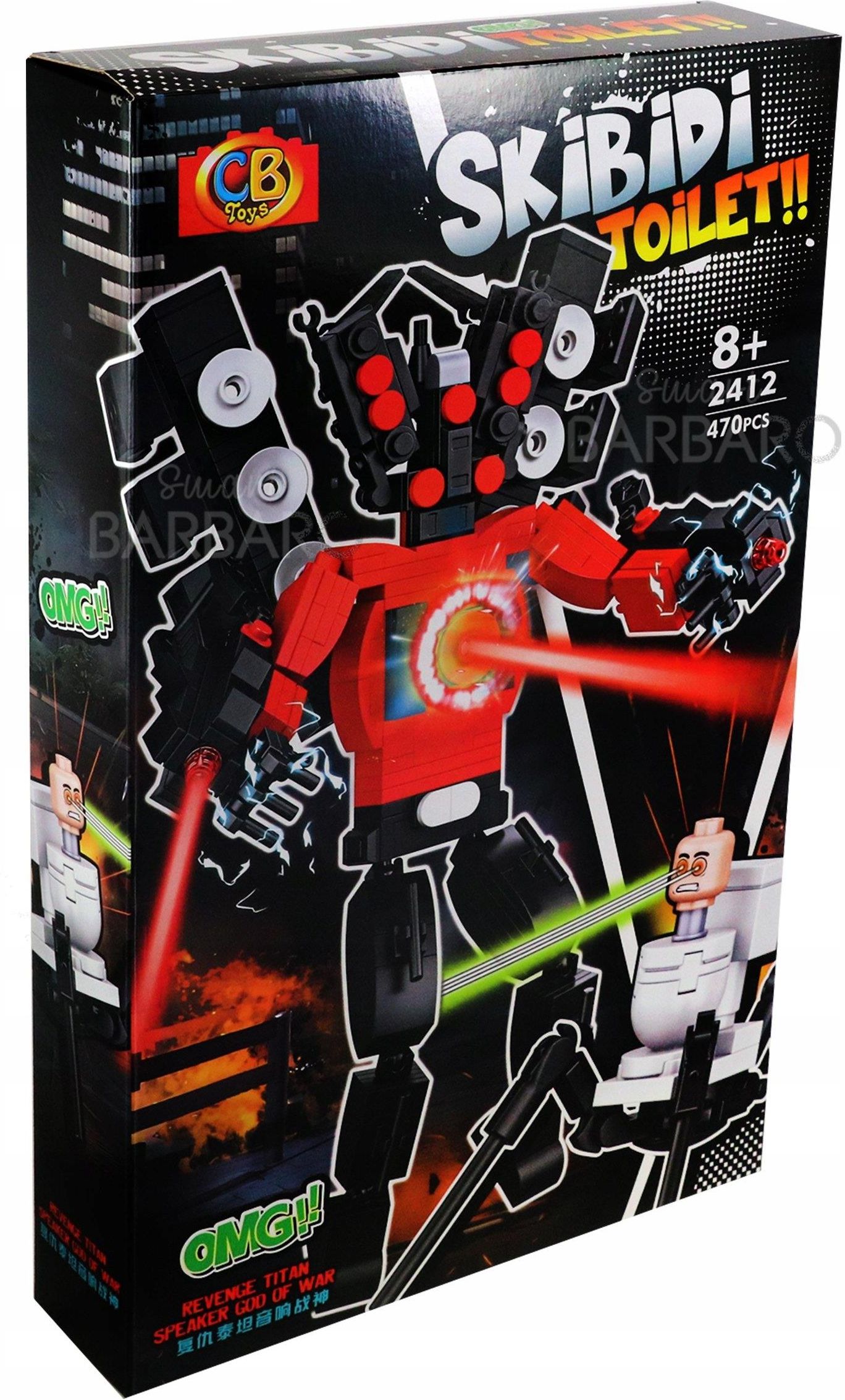 Toys Klocki Skibidi Toilet Duże Xxl Titan Speakerman Wc Figurka 24Cm ...