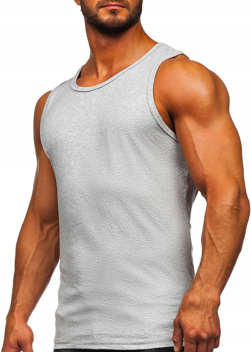 Tank Top Koszulka Męska Szara 1205-1 Rozmiar_xl - Ceny i opinie - Ceneo.pl