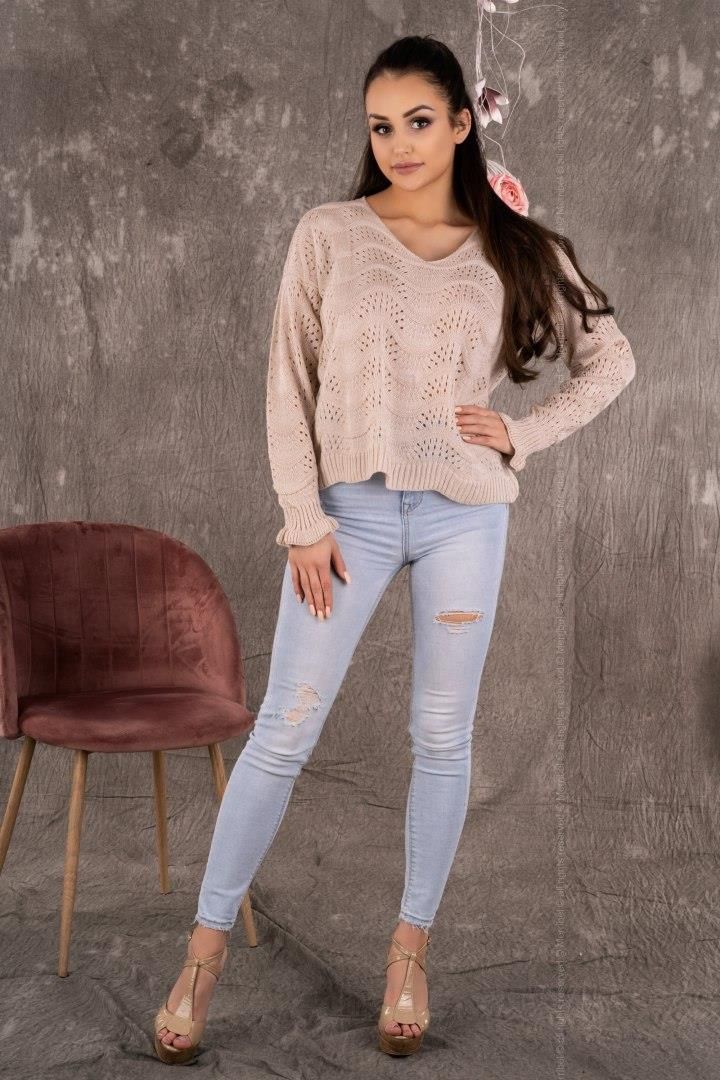 Merribel Sweter Venigam Beige - Ceny i opinie - Ceneo.pl
