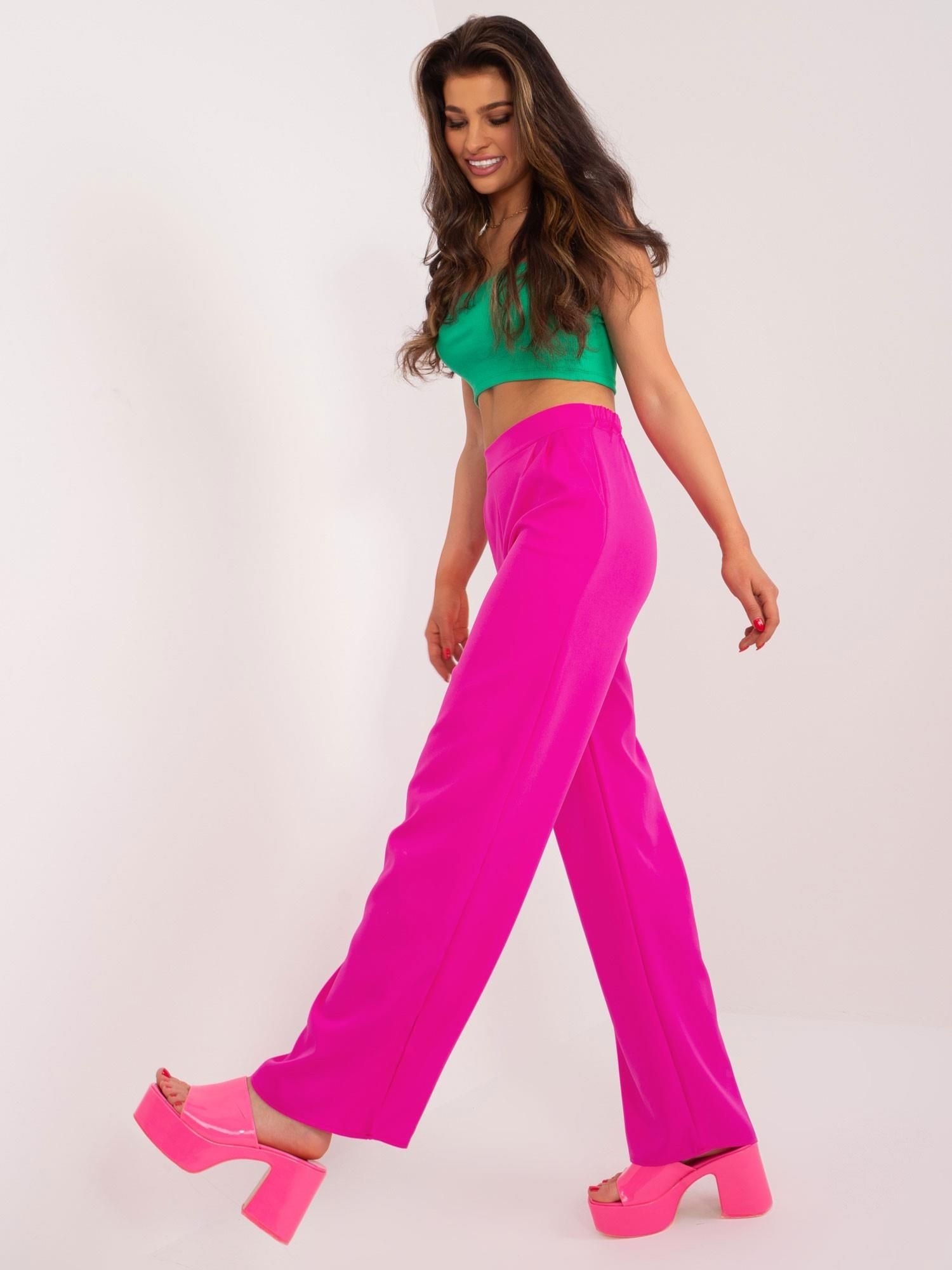 Spodnie-WN-SP-8247.64-fuksjowy : Kolor - Fuksjowy, Rozmiar - L - Ceny i ...