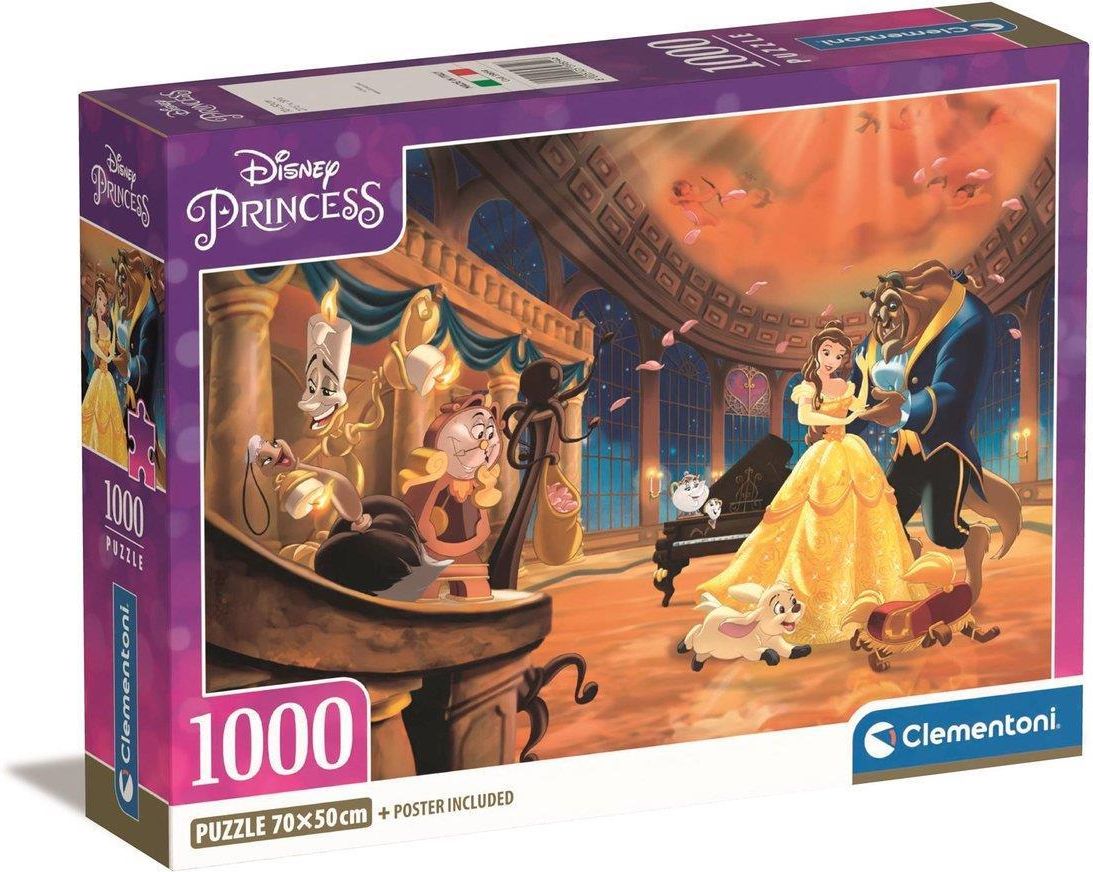Clementoni 1000El. Compact Disney Princess - Ceny i opinie - Ceneo.pl