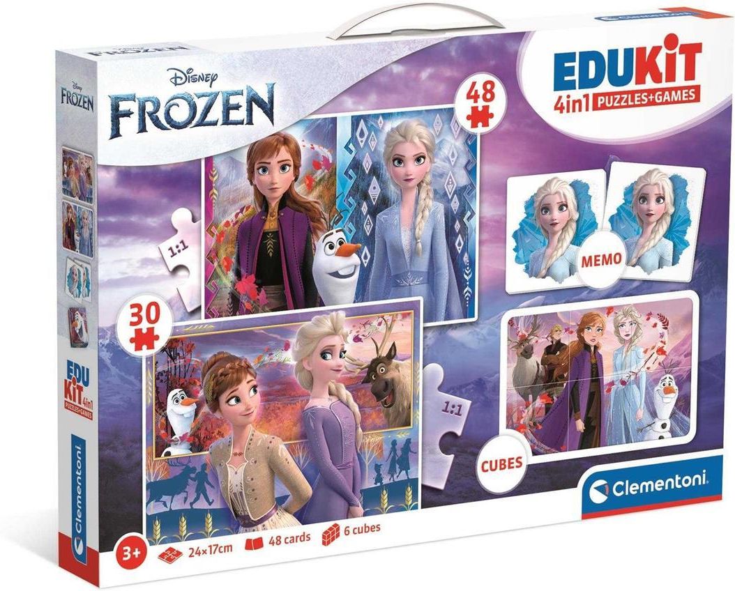 Clementoni Puzzle Memo 6 Klocków Edukit Frozen 2W1 - Ceny i opinie ...