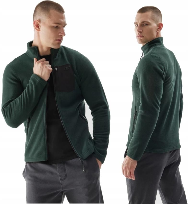 Męski polar bluza 4F FLEM201 40S zielony XXL - Ceny i opinie - Ceneo.pl