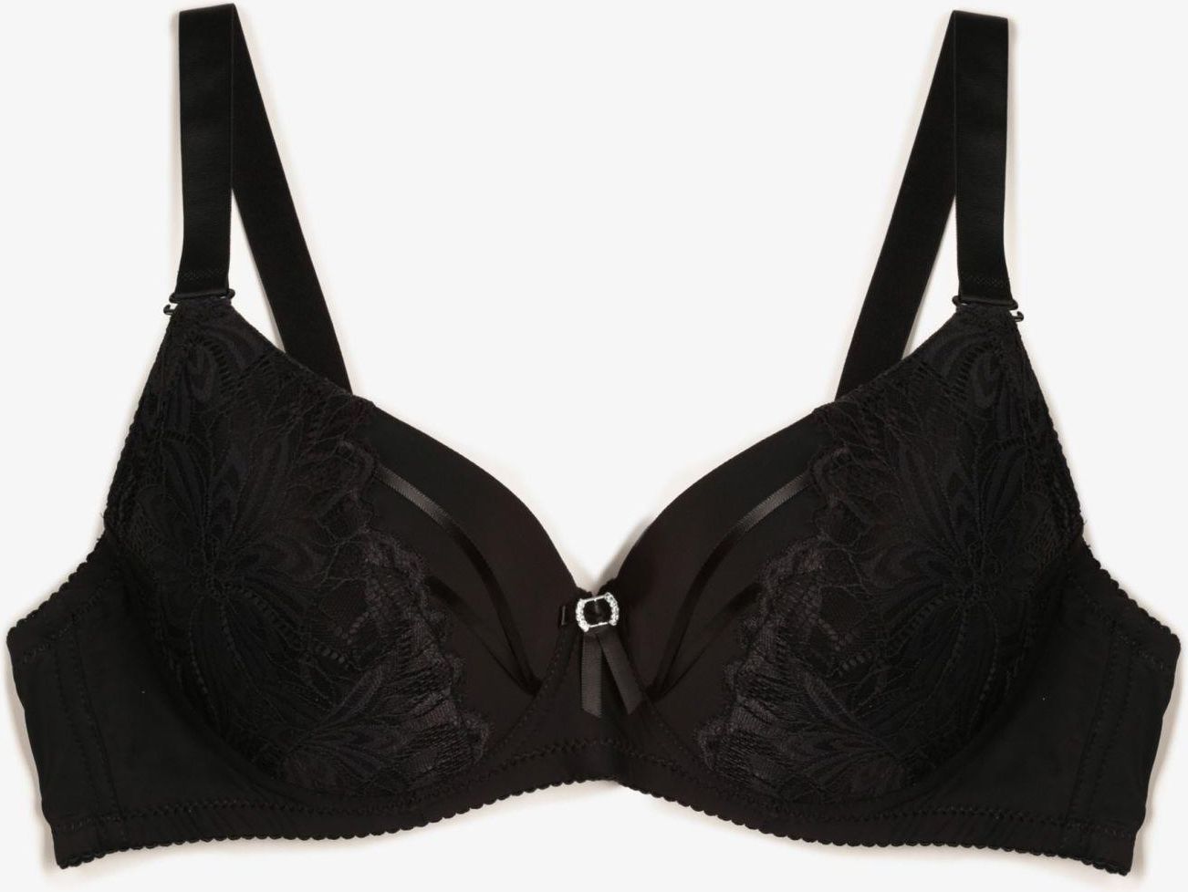 Renee Czarny Biustonosz damski 90E Push-up Koronka - Ceny i opinie - Ceneo.pl