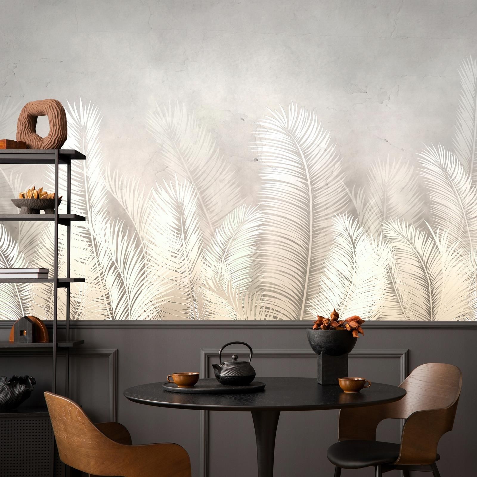 Muralo Fototapeta Liście Palmowe Beton Abstrakcja Mural 300X210 - Opinie i ceny na Ceneo.pl