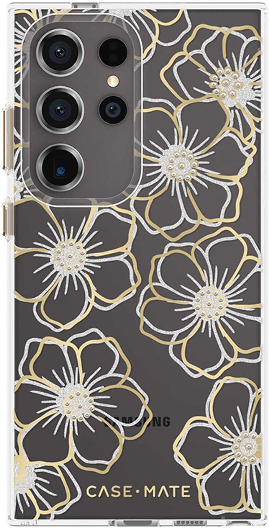 Case-Mate Case Mate Floral Gems Etui Samsung Galaxy S24 Ultra Gold ...