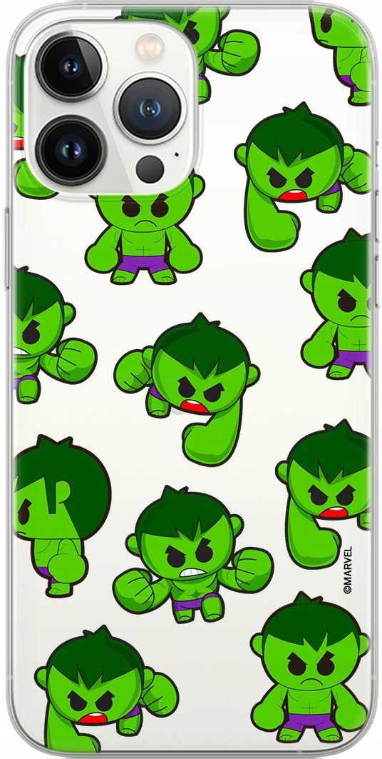 Marvel Etui Do Apple Iphone 14 Hulk 006 Nadruk Częściowy Przeźroczysty ...