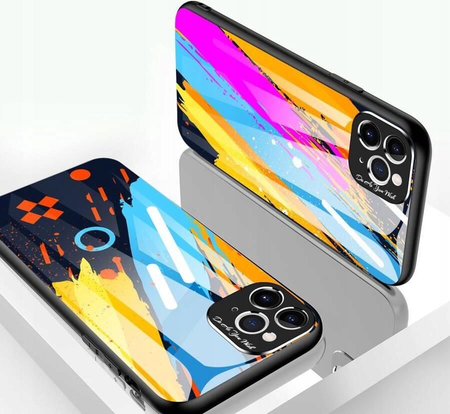 Forcell Color Glass Case Etui Pokrowiec Nakładka Ze Szkła Hartowanego Z ...