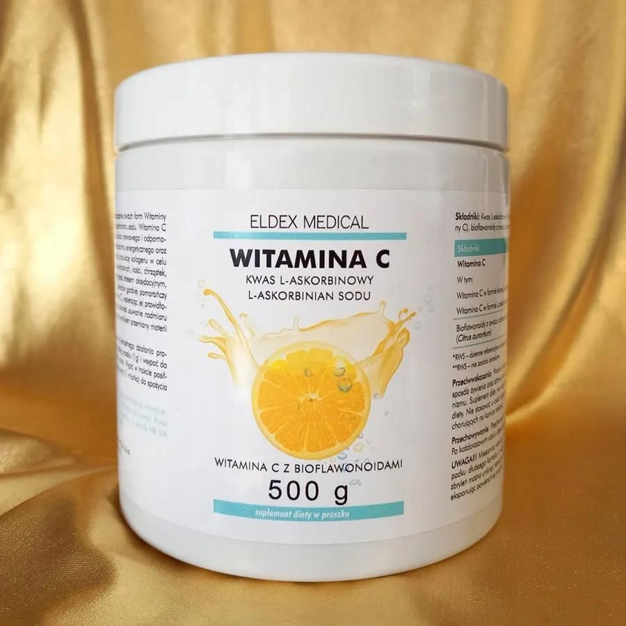 Eldex Witamina C Z Bioflawonoidami 500G - Opinie i ceny na Ceneo.pl
