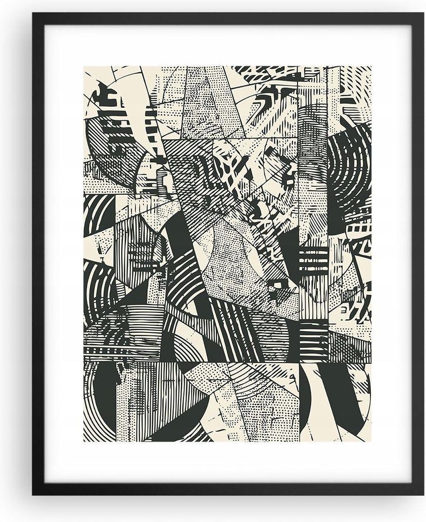 Arttor Obraz Plakat na ścianę w ramie czarnej 40x50 Abstrakcja Plakaty ...