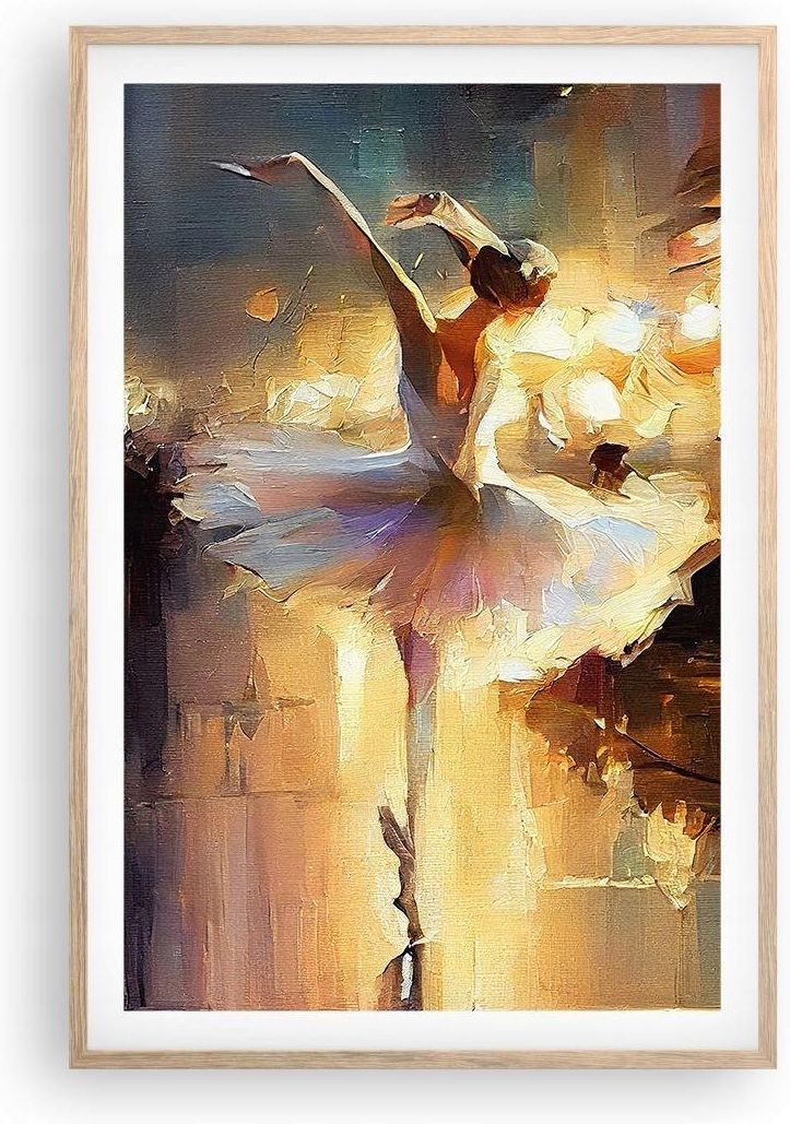 Arttor Obraz Plakat rama jasny dąb do Salonu 61x91 Baletnica Foto na ...