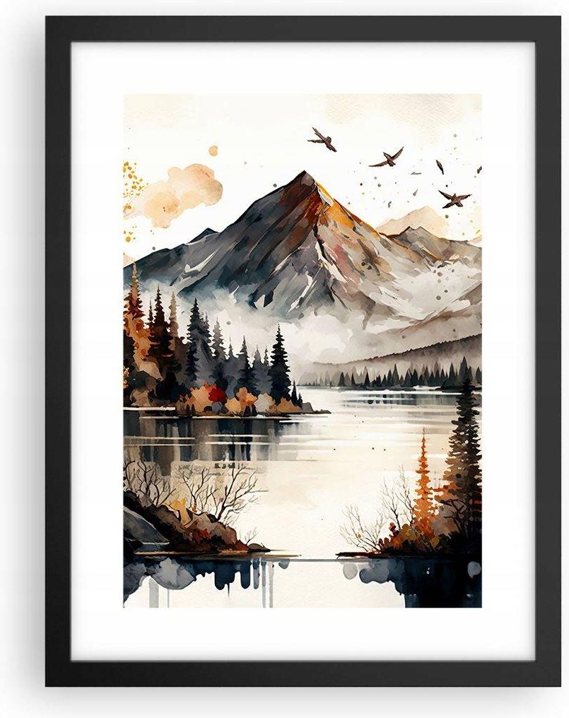 Arttor Obraz Plakat w ramie czarnej do Salonu 30x40 Natura Foto Plakaty ...