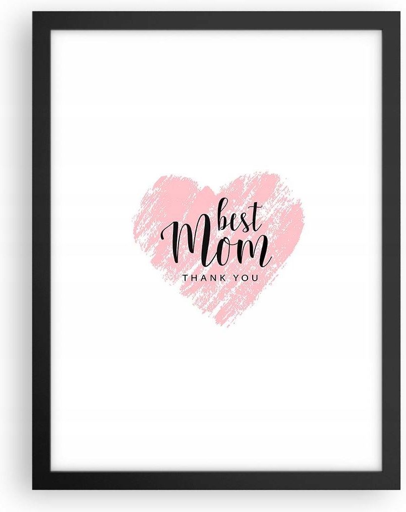 Arttor Obraz Plakat w ramie czarnej do Salonu 30x40 Serce Foto Plakaty ...