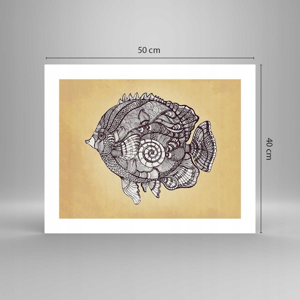Arttor Obraz Plakat na ścianę bez ramy 50x40 Ryba Foto Plakaty do ...