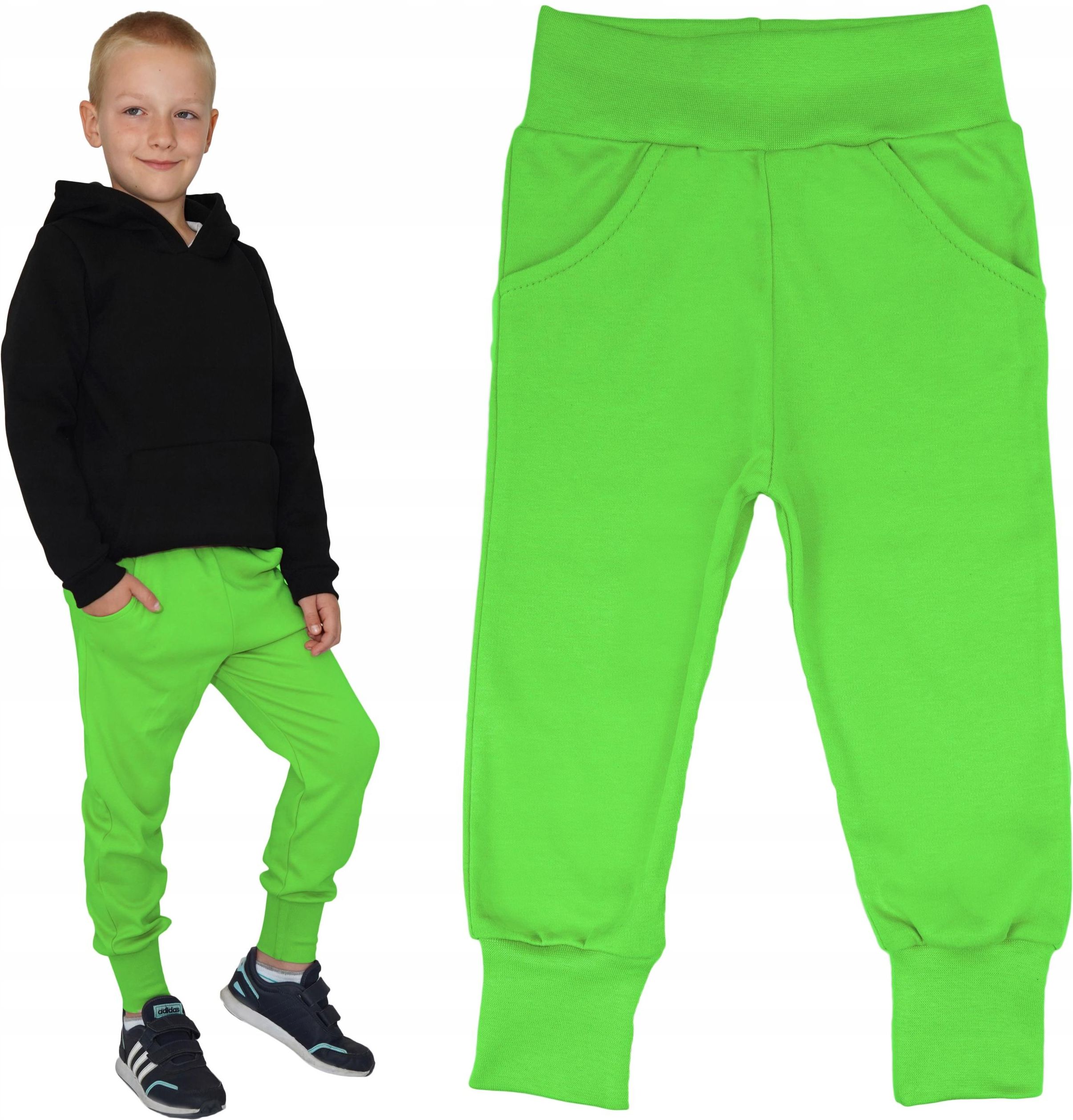 Limonkowe spodnie chłopięce wiosna jesień r. 140 - Ceny i opinie - Ceneo.pl