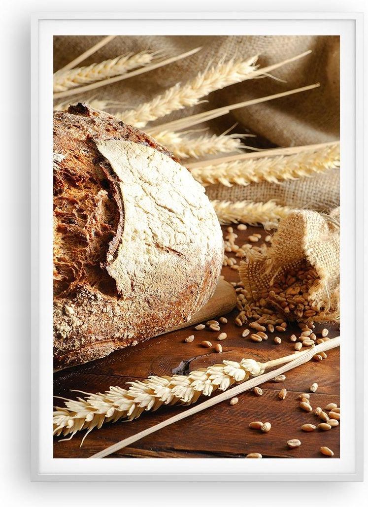 Arttor Plakat na ścianę w ramie białej 70x100 Chleb Foto-obraz Plakaty ...