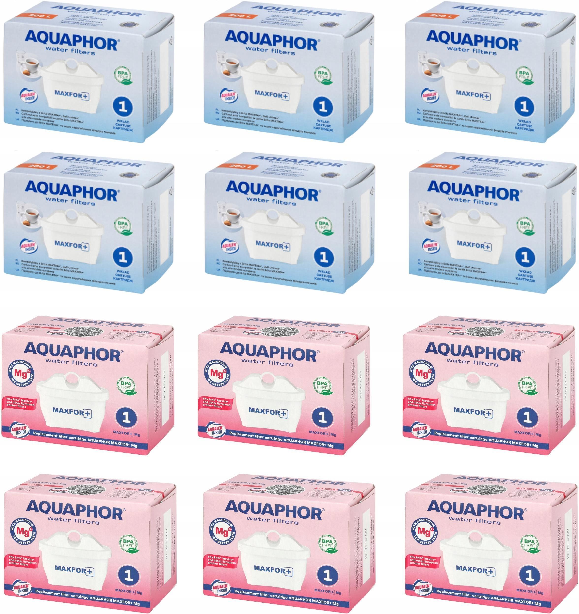 Wkład filtrujący Aquaphor Wkład Do Dzbanka Maxfor+ Mg 6+6 5450653989 ...
