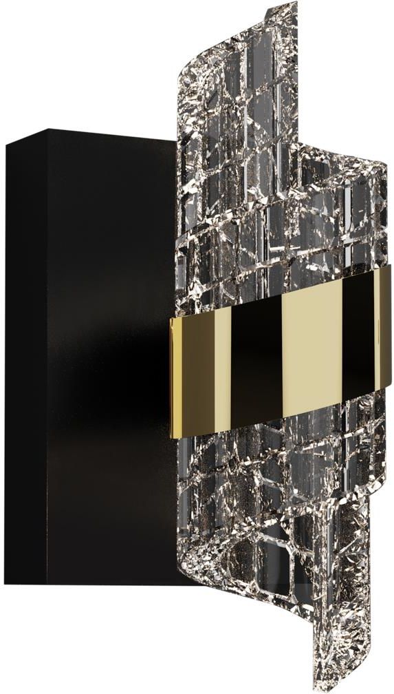 Lampa Italux - Kinkiet Tonga Led 9W 3000K Cri90 Czarny/Złoty Wl-26374 ...