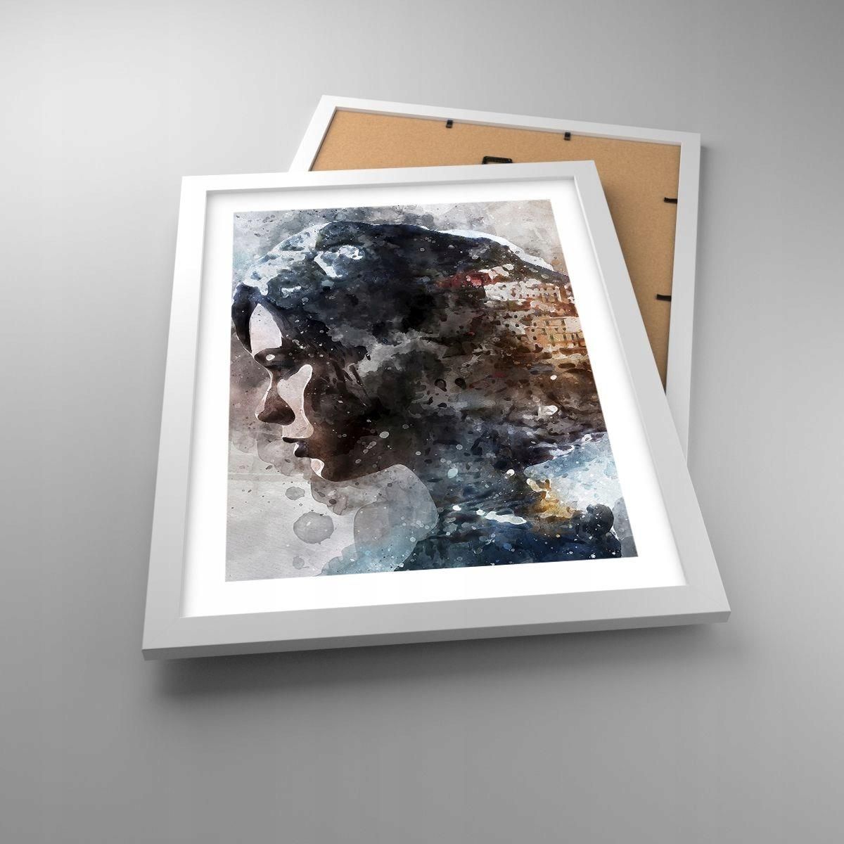 Arttor Obraz Plakat w ramie białej do Salonu 30x40 Abstrakcja Plakaty ...