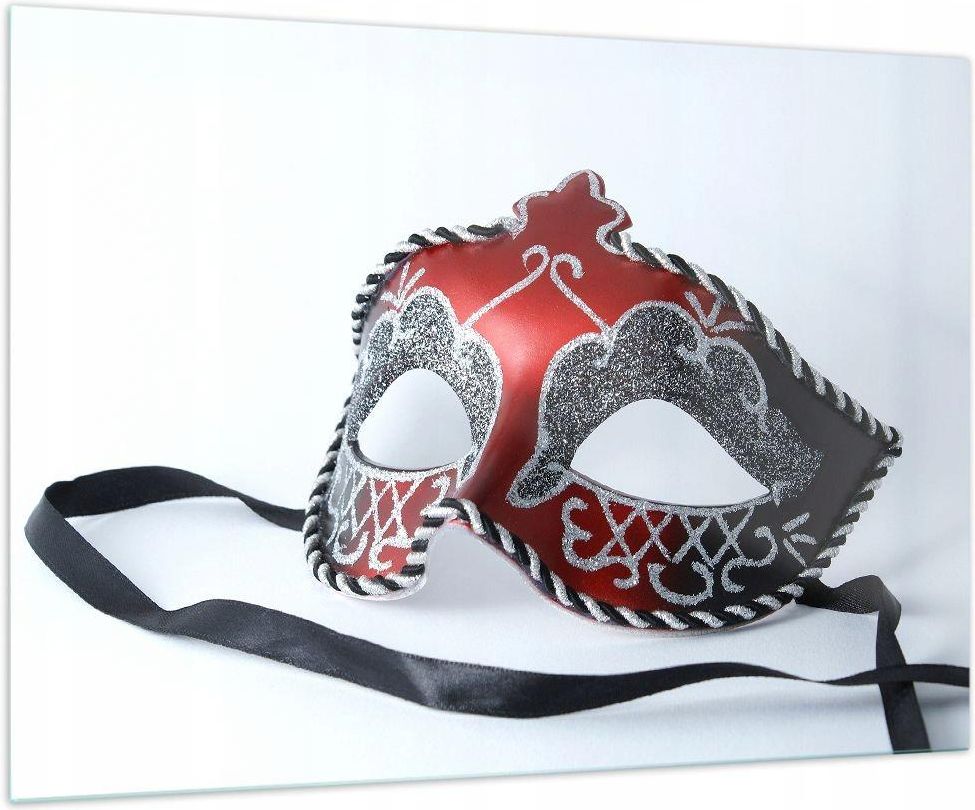 Arttor Foto obraz szklany 100x70 Maska Salon Sypialnia Szkło na ścianę ...