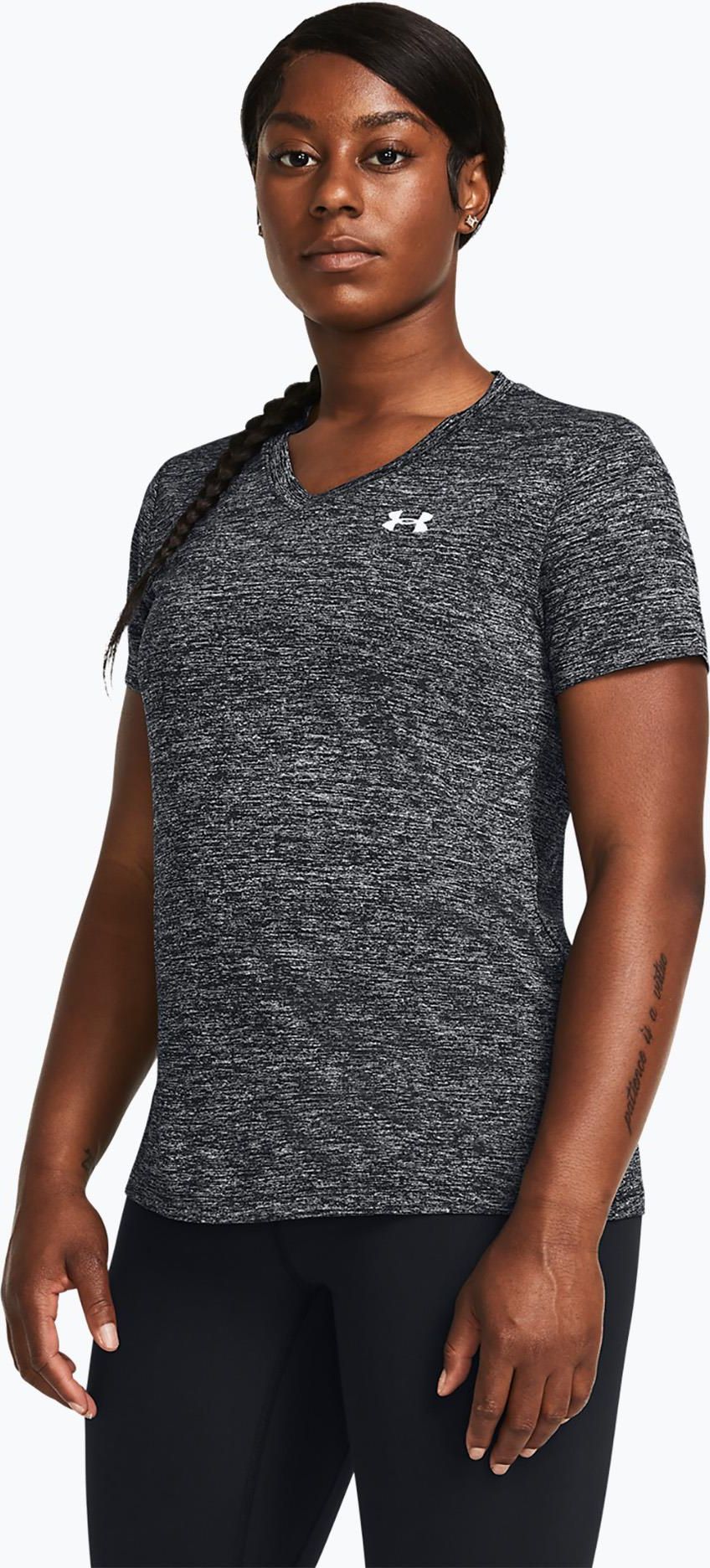 Under Armour Koszulka Treningowa Damska Tech V Twist Black White - Ceny ...