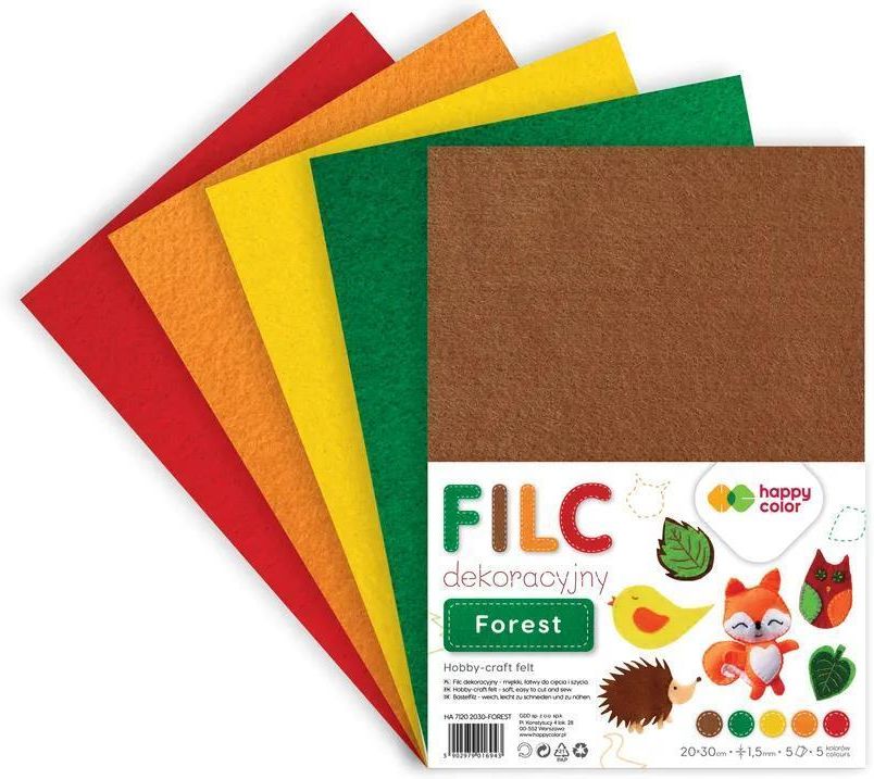 Gdd Filc Dekoracyjny Forest 5 Kolorów Happy Color - Ceny i opinie ...