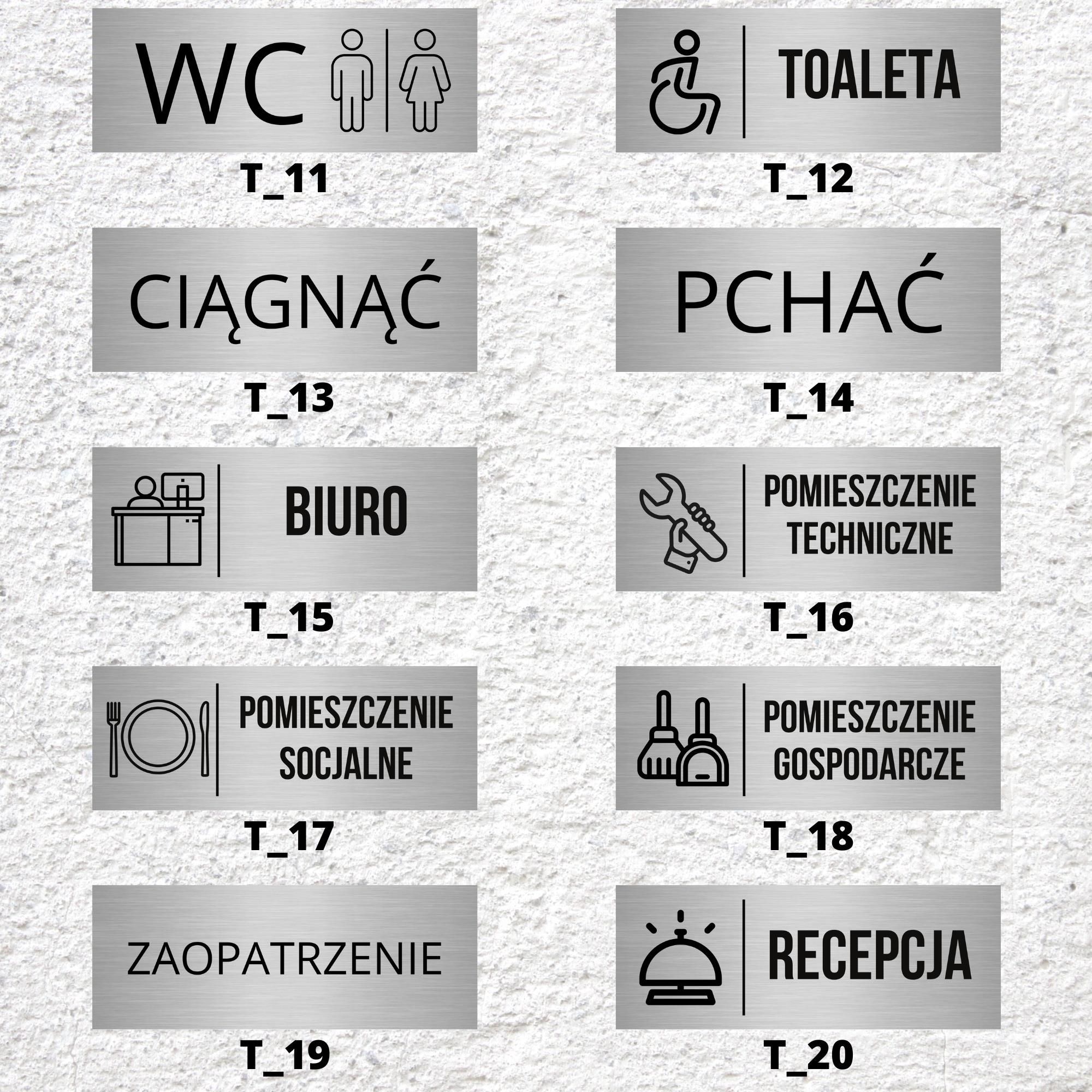 Szyld Tablica Na Drzwi Napis Pokój Numer 1 20X7.5Cm Druk Uv Hotel ...