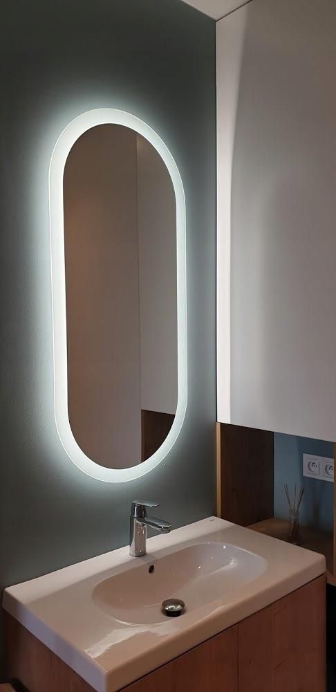 Alfaram Lustro Owalne Romi Z Podświetleniem Led 60X100 - Opinie i ...