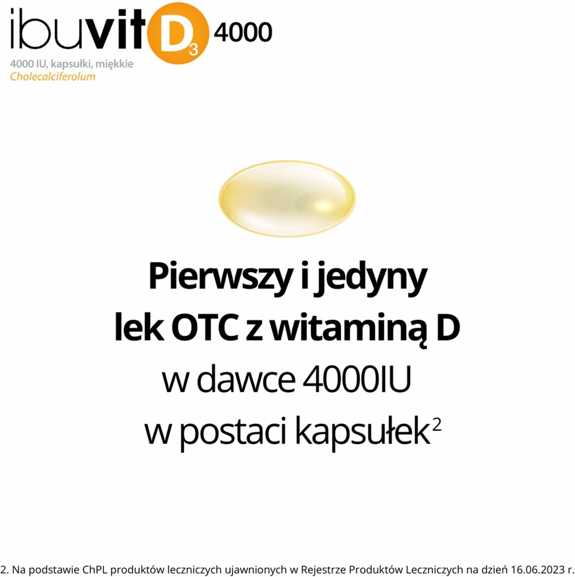 Ibuvit D3 4000 IU 150 kaps. - Opinie i ceny na Ceneo.pl