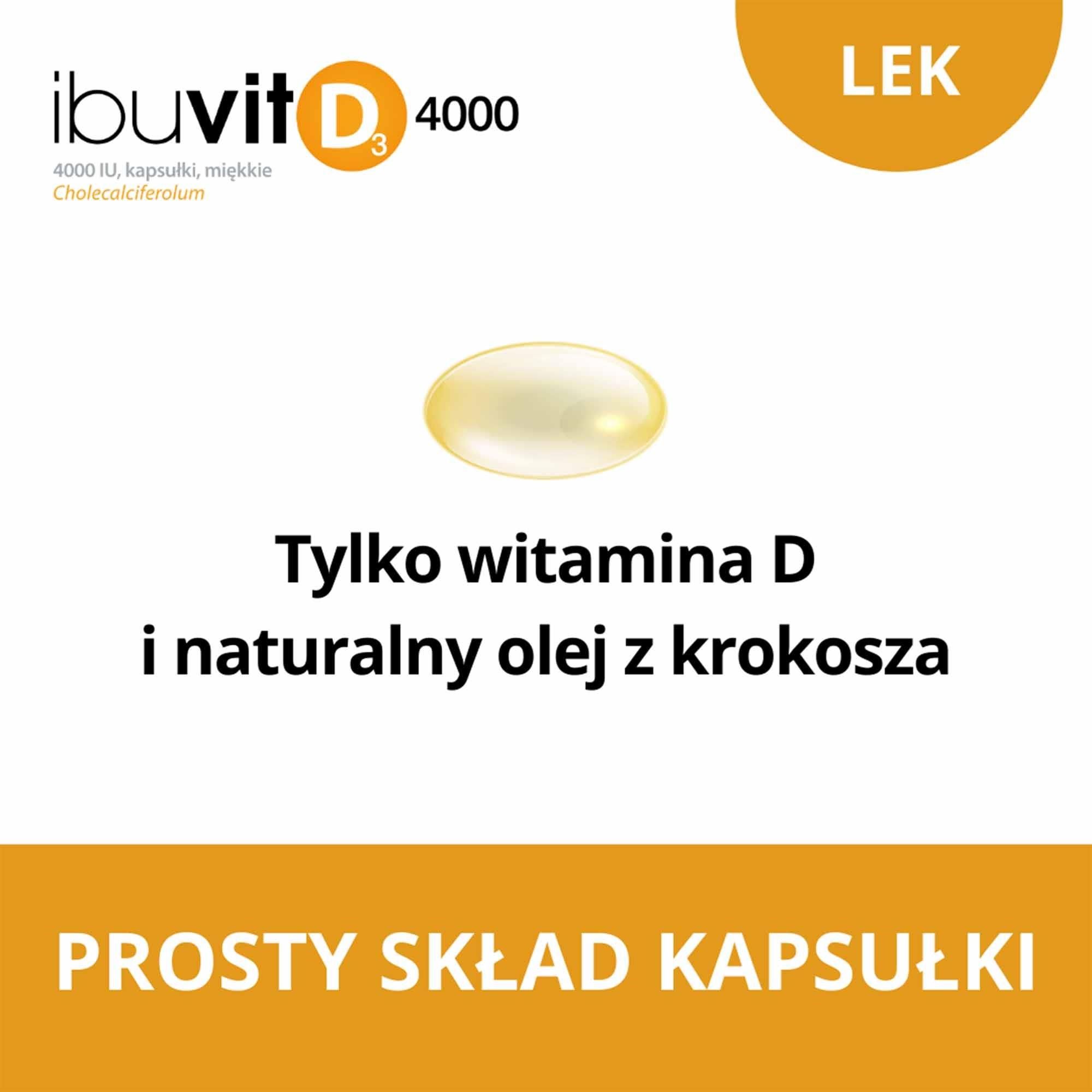 Ibuvit D3 4000 IU 150 kaps. - Opinie i ceny na Ceneo.pl